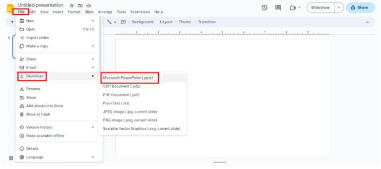 How to Convert and Share Your Google Slides into PowerPoint