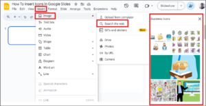 How to Insert and Edit Icons in Google Slides