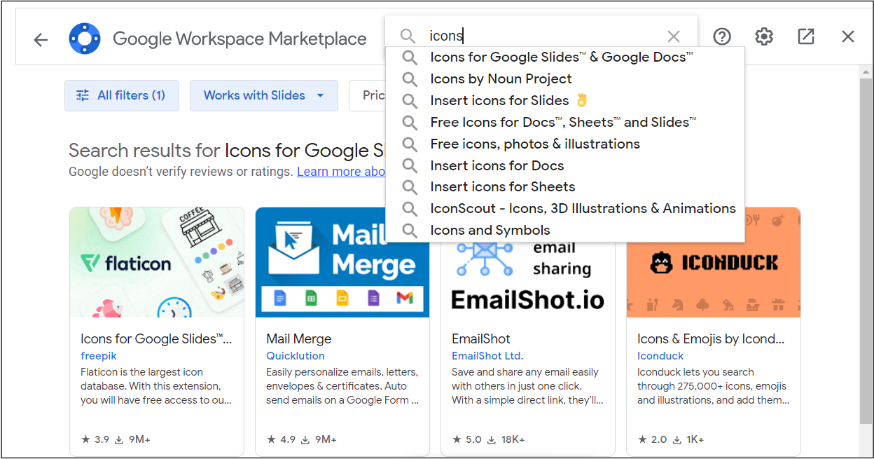 How to Insert and Edit Icons in Google Slides