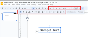 How to Add, Copy, and Delete Text Boxes in Google Slides