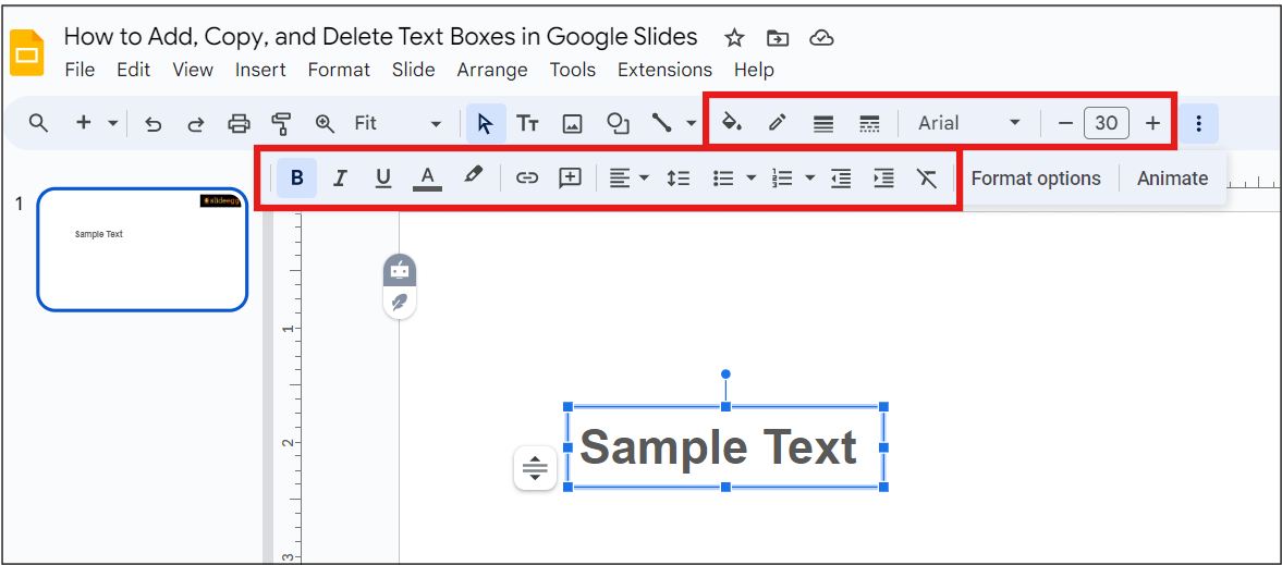 How to Add, Copy, and Delete Text Boxes in Google Slides