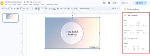 How to Apply Image Effects in Google Slides Easily