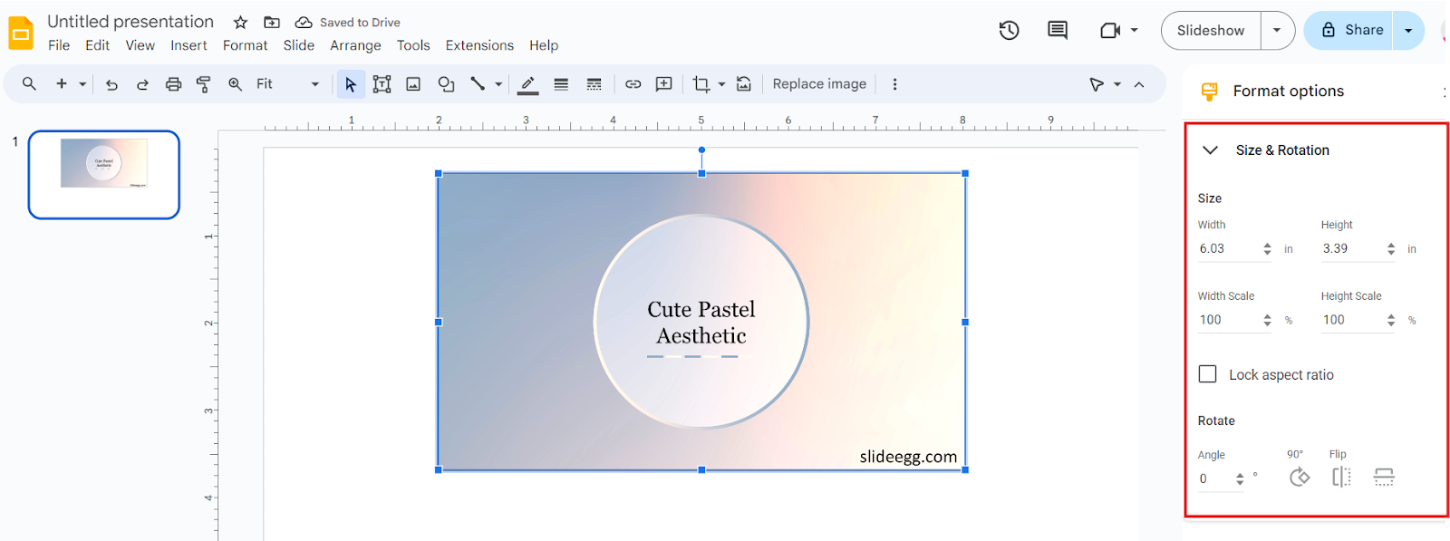 How to Apply Image Effects in Google Slides Easily