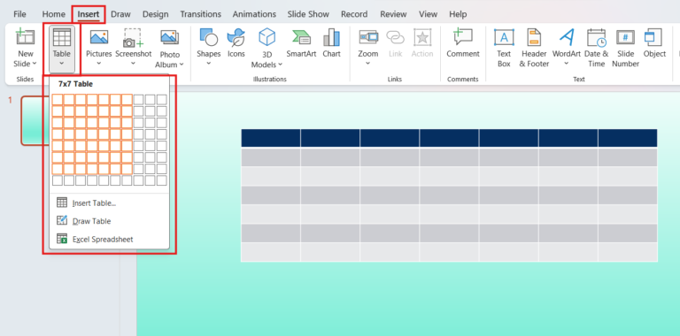 How to Easily Create and Format Tables in PowerPoint