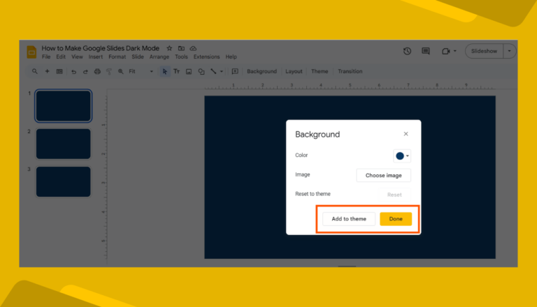 How to Make Google Slides Dark Mode | Easy Guide