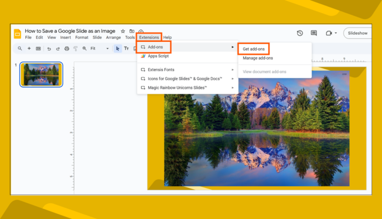 How to Save a Google Slide as an Image | Easy Steps