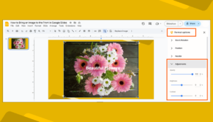 How to Bring an Image to the Front in Google Slides