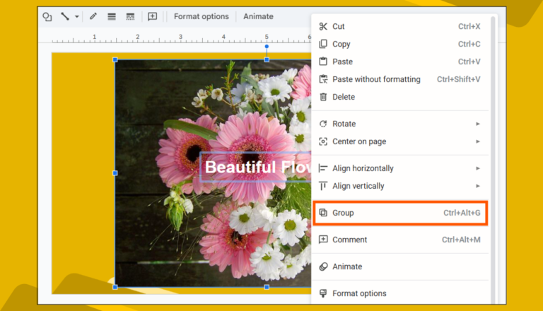 How to Bring an Image to the Front in Google Slides