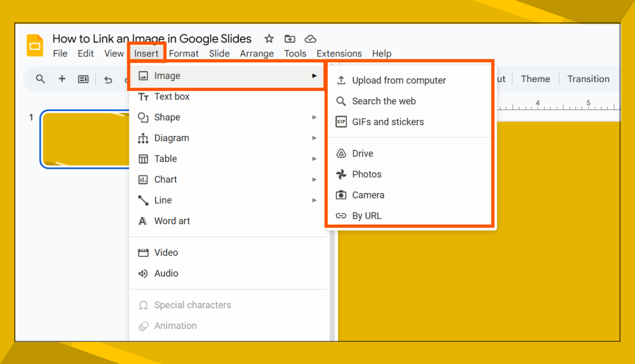 How to Link an Image in Google Slides in a Few Steps