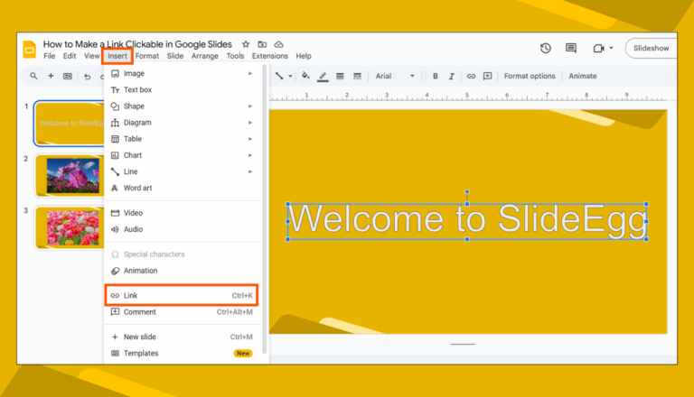 How to Make a Link Clickable in Google Slides Easily