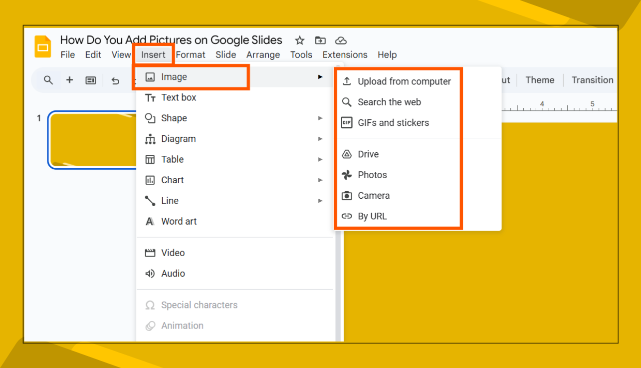 How to Add Pictures on Google Slides in Easy Steps