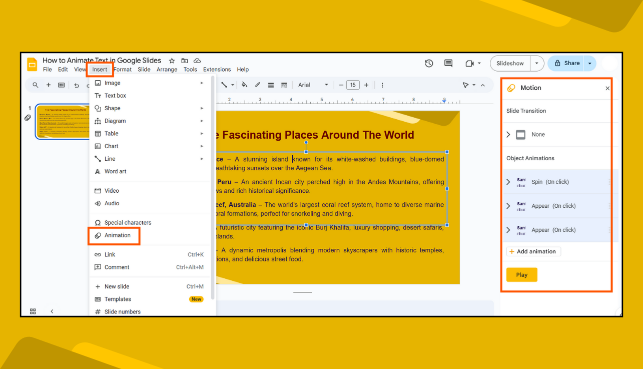 How to Animate Text in Google Slides | Step-by-Step Guide