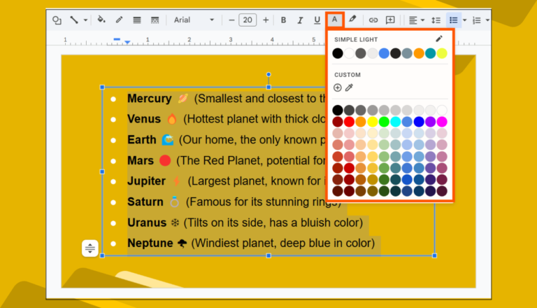 How to Change Bullet Color in Google Slides: Easy Guide