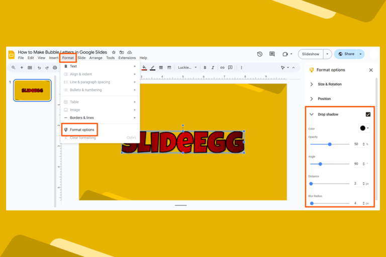 How to Make Bubble Letters in Google Slides | Easy Steps