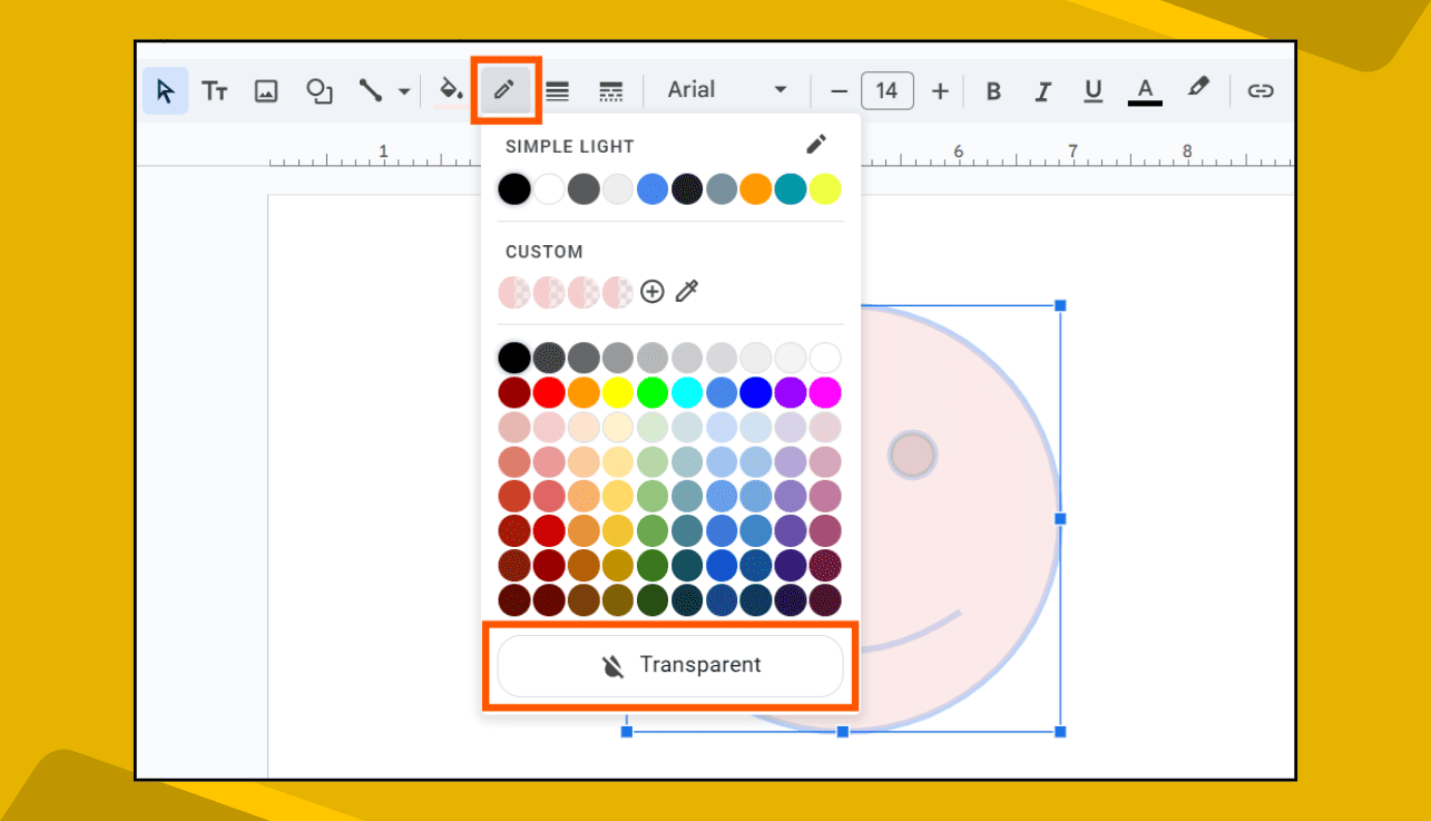 How to Make a Shape Semi-Transparent in Google Slides