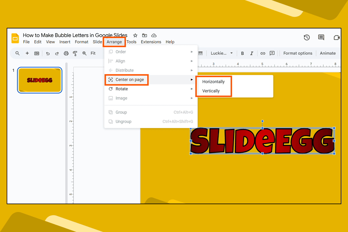 How to Make Bubble Letters in Google Slides | Easy Steps