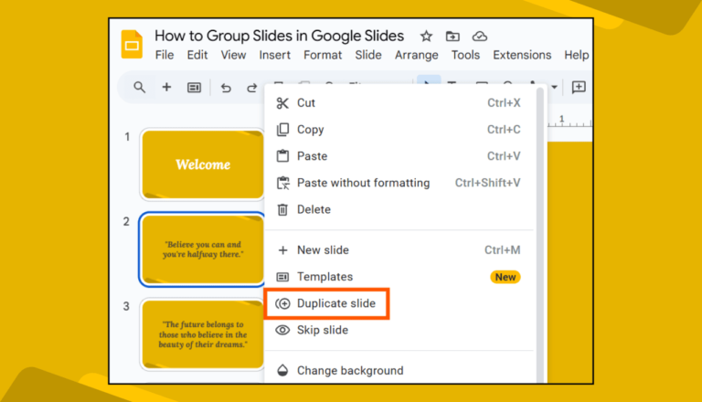 How to Group Slides in Google Slides for Easy Organization