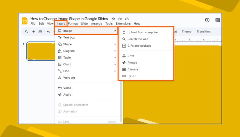 How to Change Image Shape in Google Slides Easily