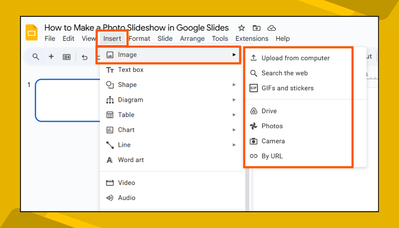 How to Make a Photo Slideshow in Google Slides | Easy Steps