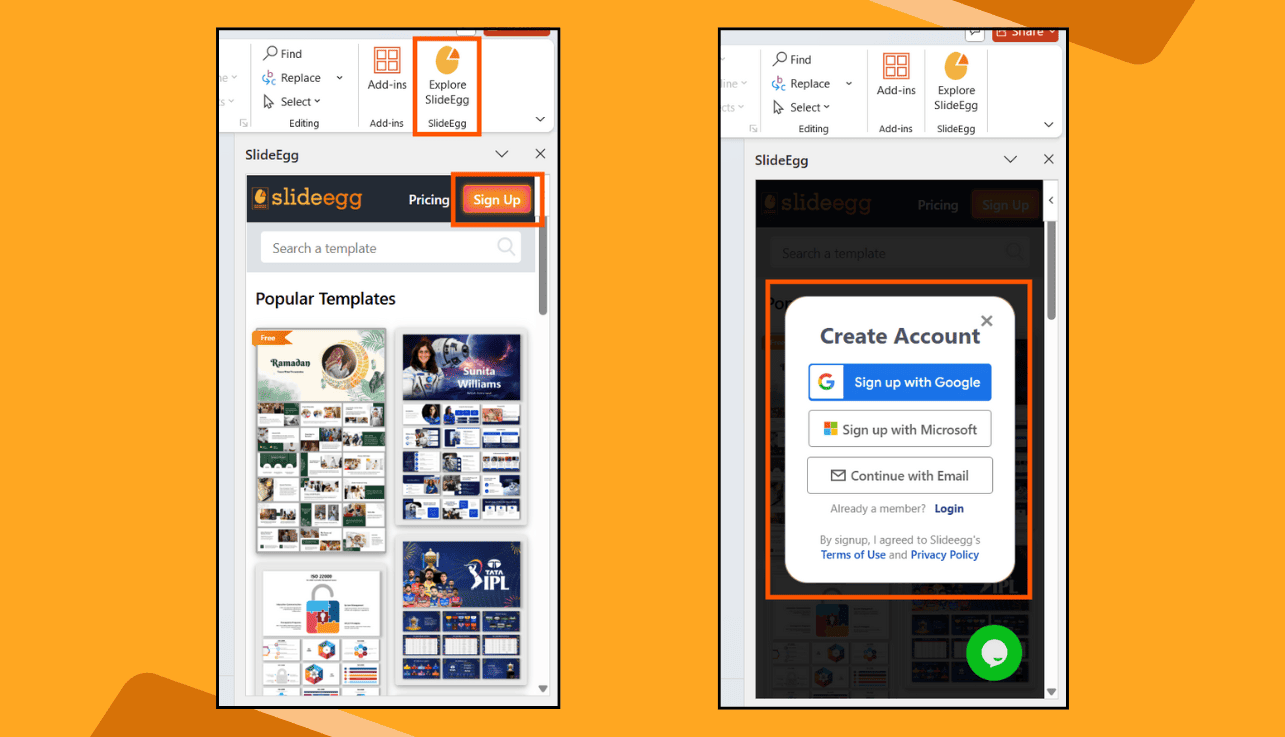 How to Use SlideEgg Add-in in PowerPoint to Insert Templates