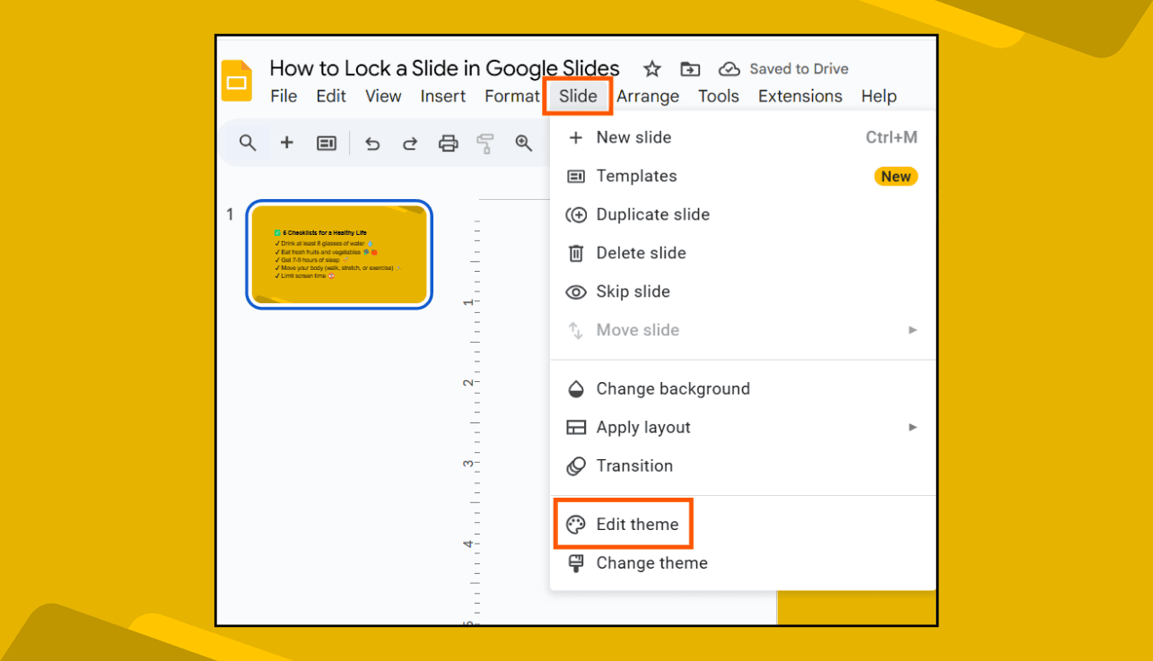 How to Lock a Slide in Google Slides | Easy Methods