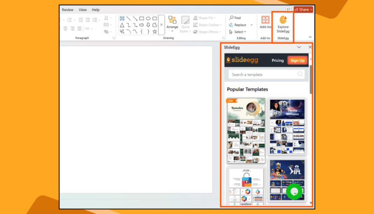 How to Use SlideEgg Add-in in PowerPoint to Insert Templates