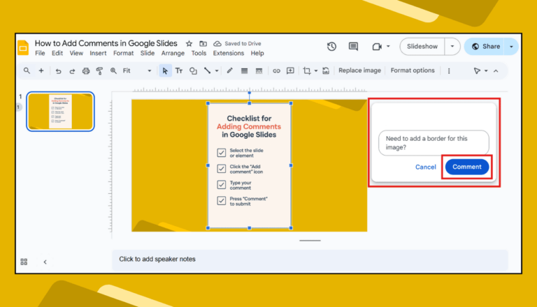 How to Add Comments in Google Slides | The Easiest Way