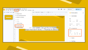 How to Rotate Text in Google Slides: Super Simple Guide