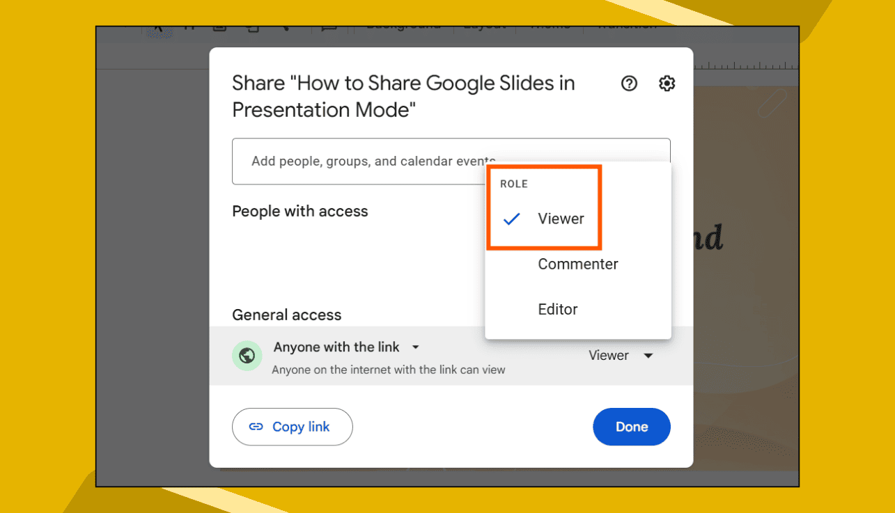 How to Share Google Slides in Presentation Mode