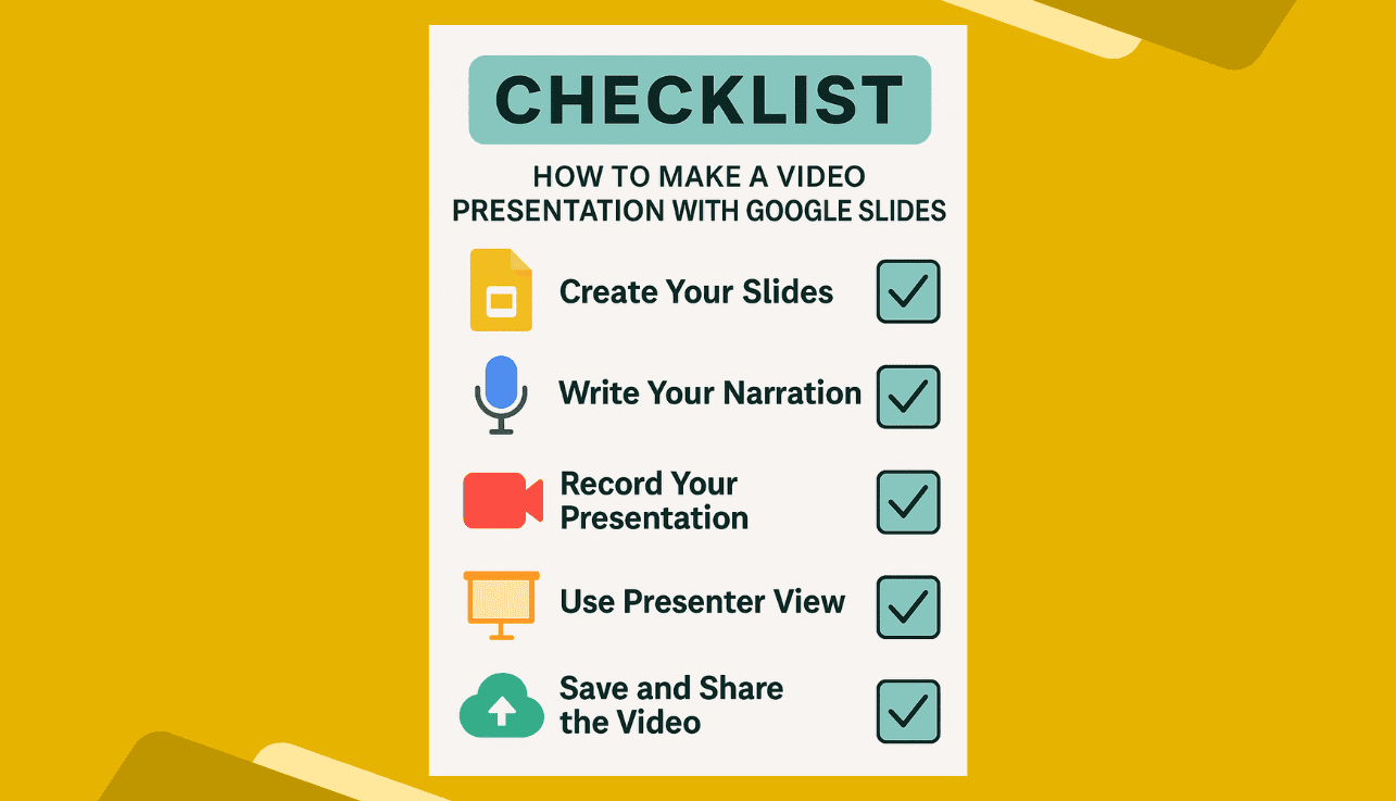 How to Make a Video Presentation with Google Slides