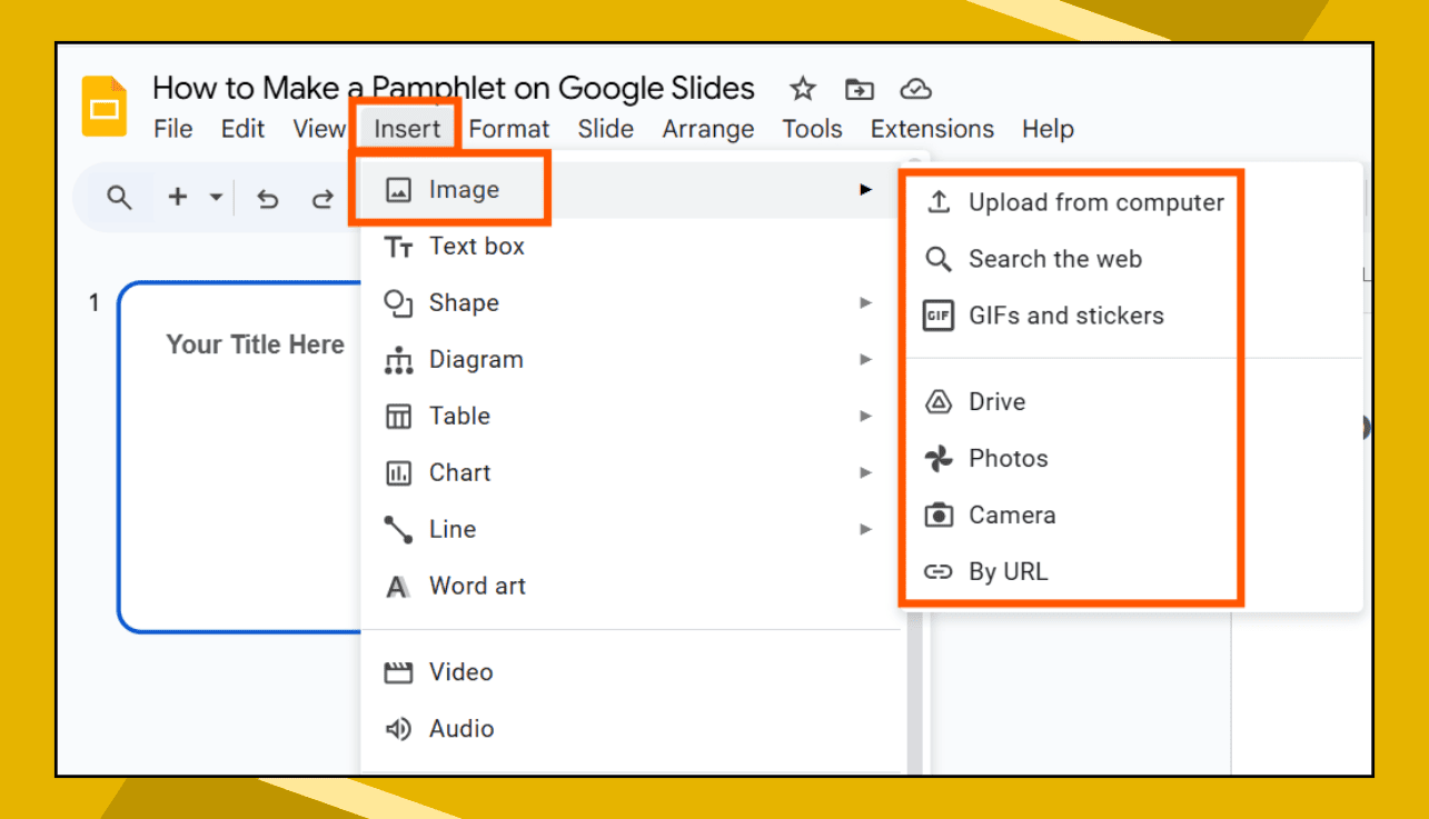 How to Make a Pamphlet on Google Slides Easily