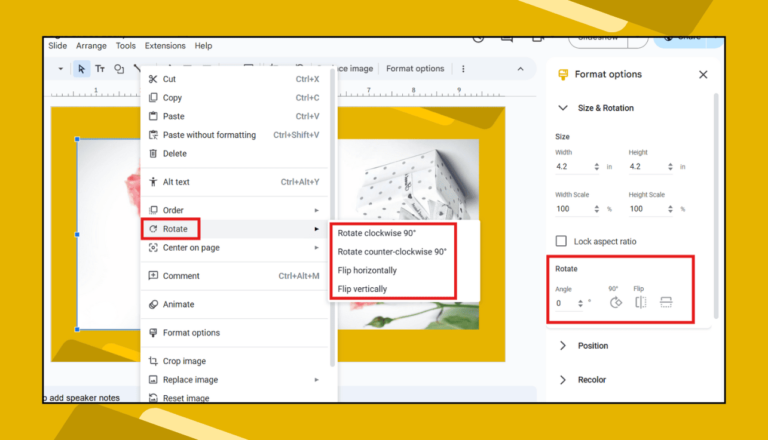 How to Invert an Image on Google Slides | Simple Steps