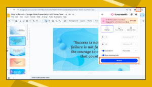 How to Record a Google Slides Presentation with Voice-Over