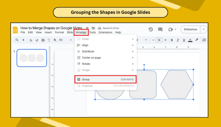 How to Merge Shapes in Google Slides | Step-by-Step