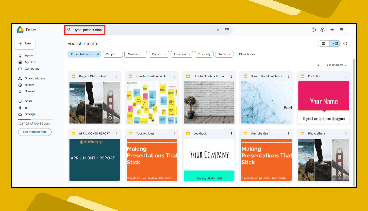 How to Delete Multiple Presentations in Google Slides