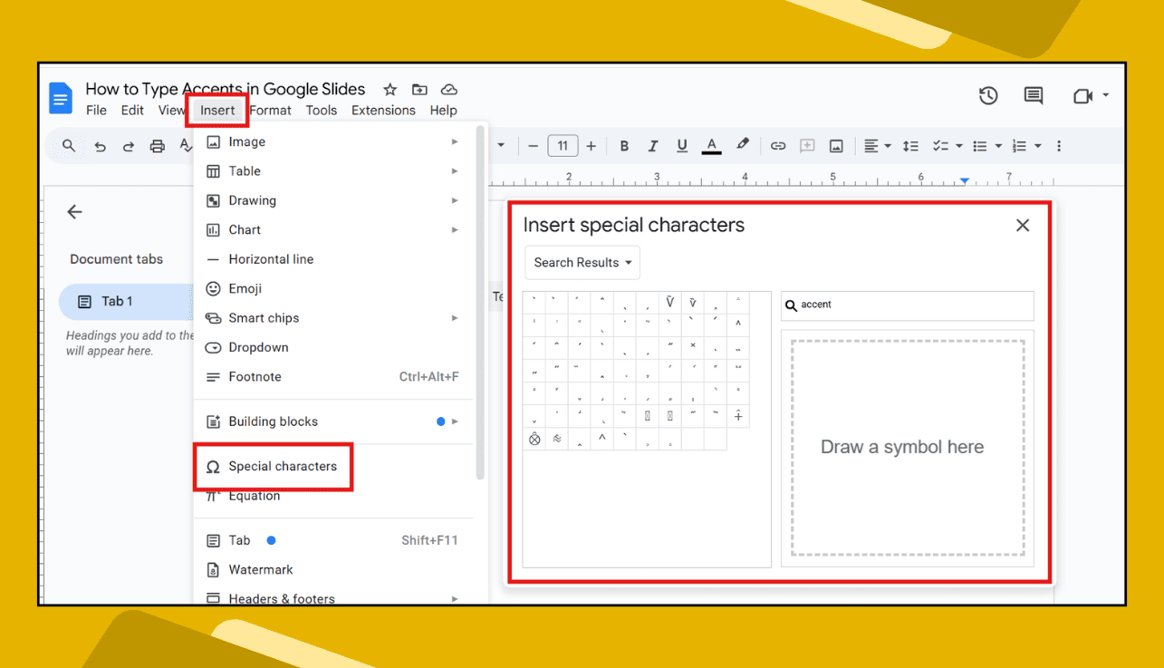 How to Type Accents in Google Slides: A Simple Guide