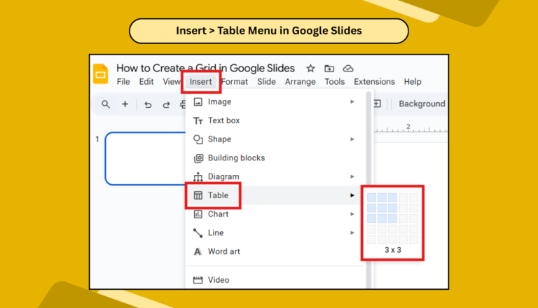 How to Make a Grid in Google Slides: Step-by-Step Guide