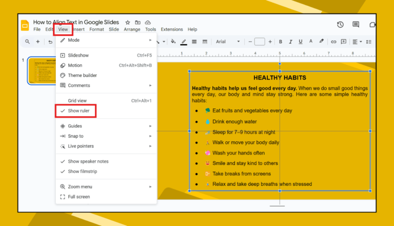 How to Perfectly Align Text in Google Slides Easily