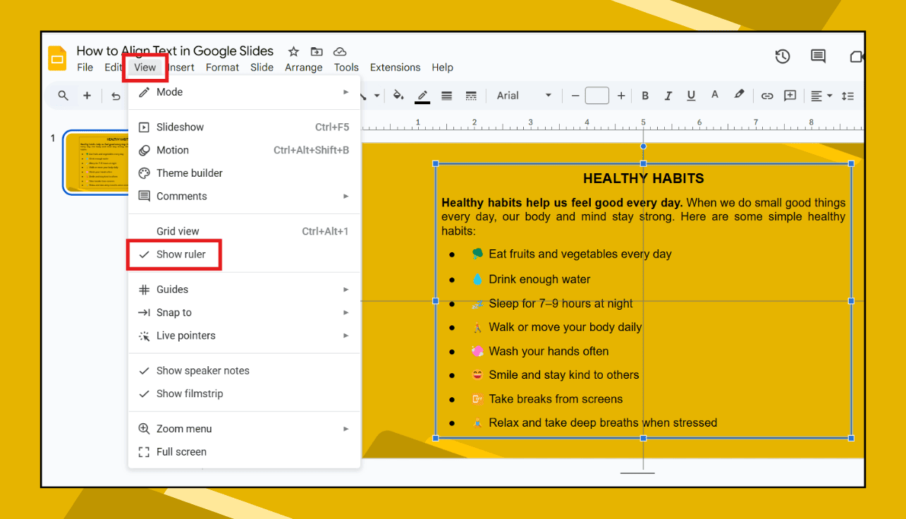 How to Perfectly Align Text in Google Slides Easily