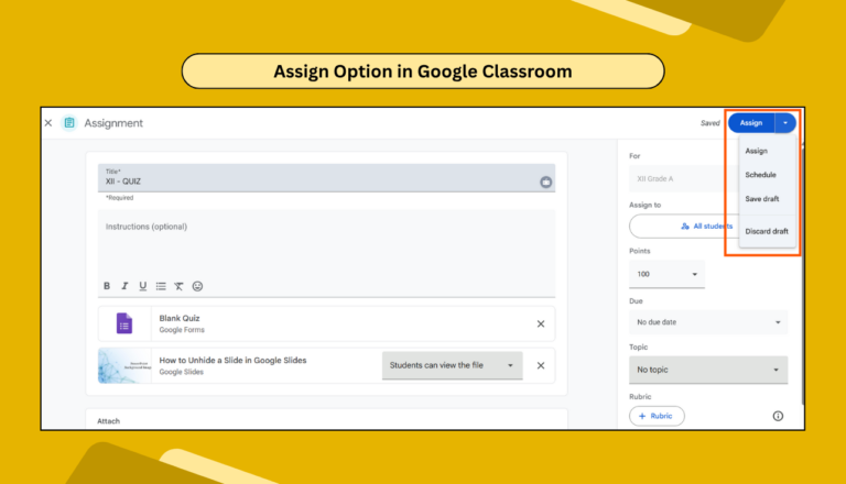 How to Add Google Slides to Google Classroom: Easy Steps
