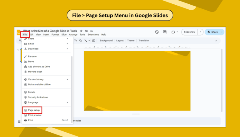 What is the Size of Google Slides in Pixels?—An Easy Guide