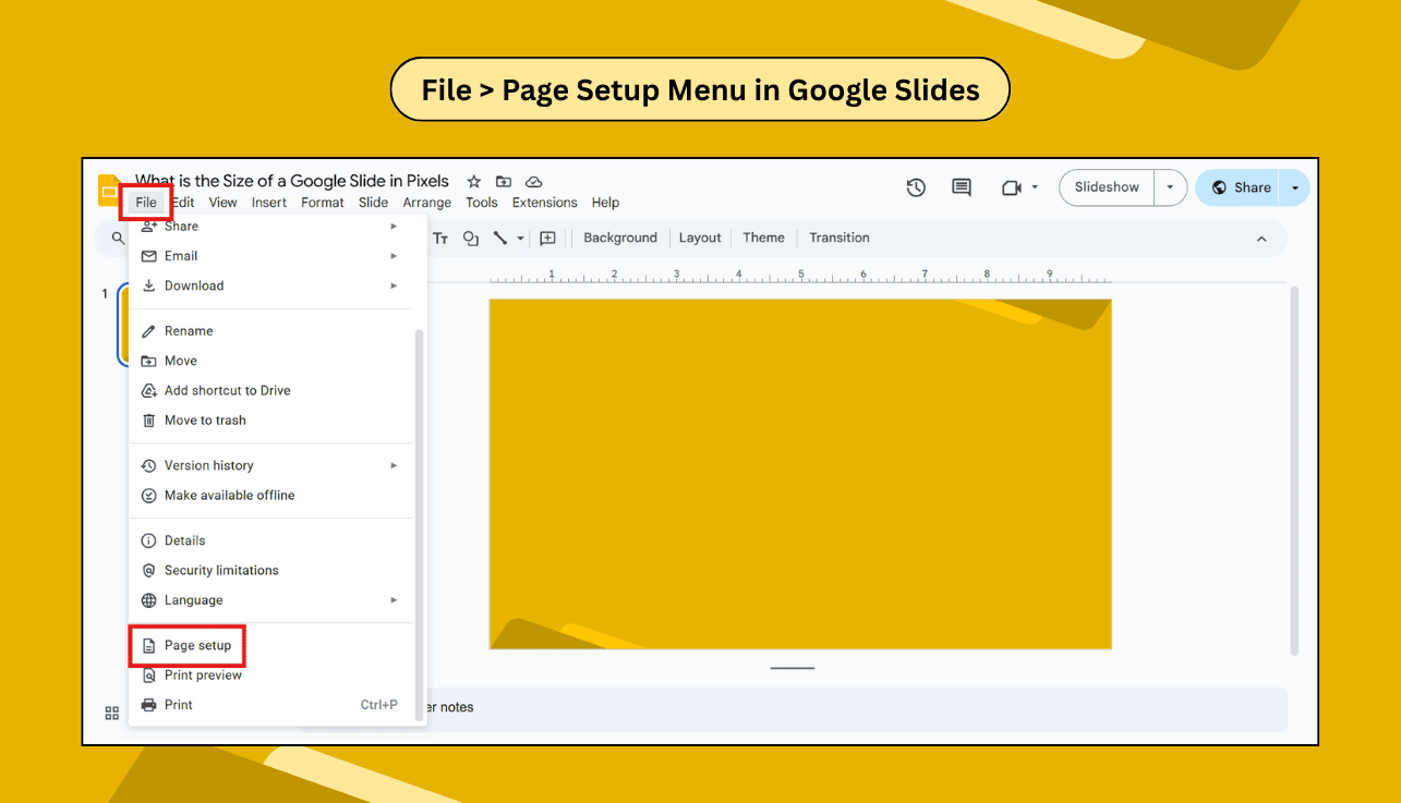 What is the Size of Google Slides in Pixels?—An Easy Guide