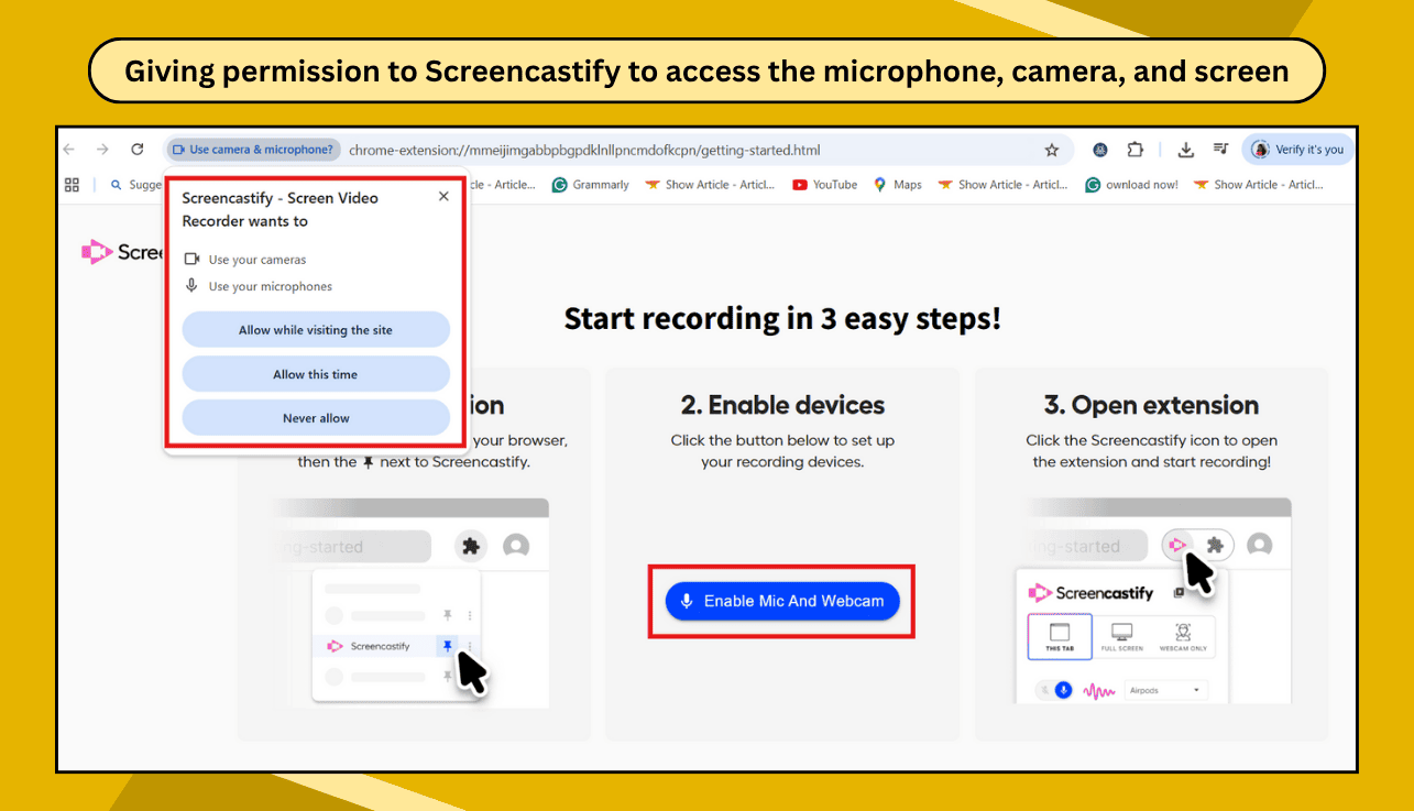How to Use Screencastify on Google Slides Easily