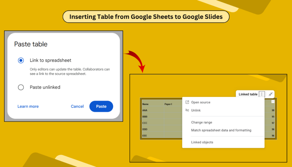 How to Add a Google Sheet to a Google Slide Quickly