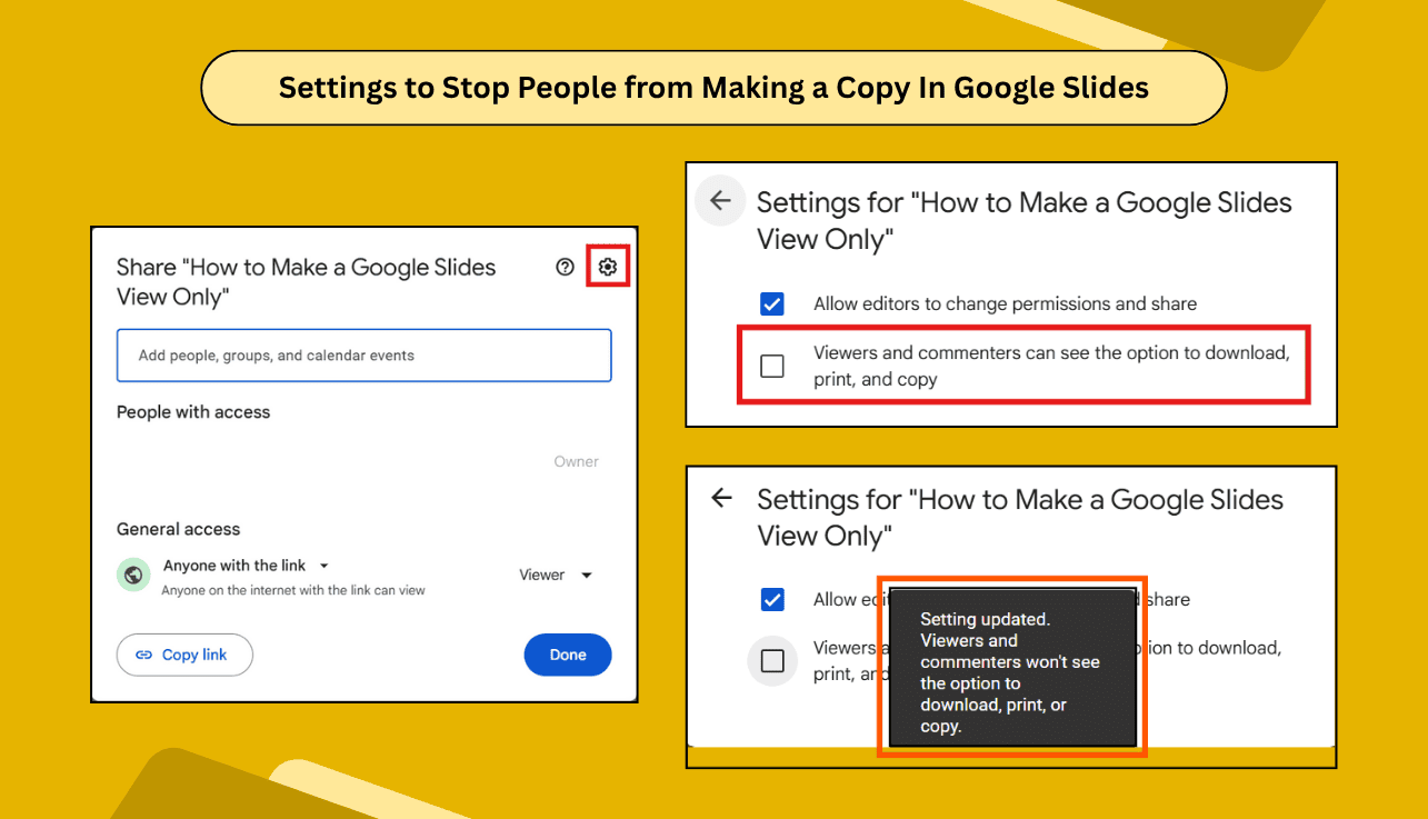 How to Make a Google Slides View Only in Simple Steps