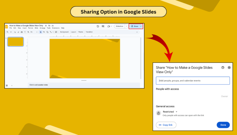 How to Make a Google Slides View Only in Simple Steps