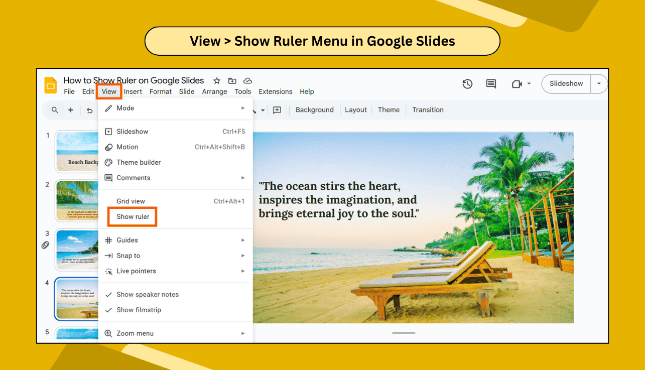 How to Show Ruler on Google Slides: Step-by-Step