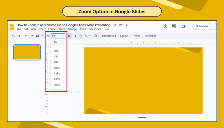 How to Zoom In and Zoom Out on Google Slides While Presenting