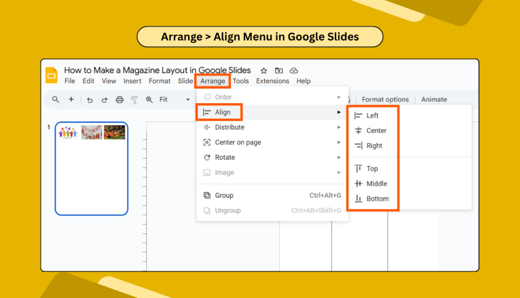 How to Make a Magazine Layout in Google Slides