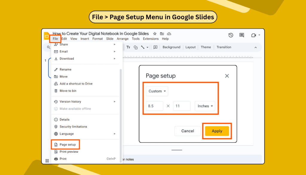 How To Create A Digital Notebook In Google Slides